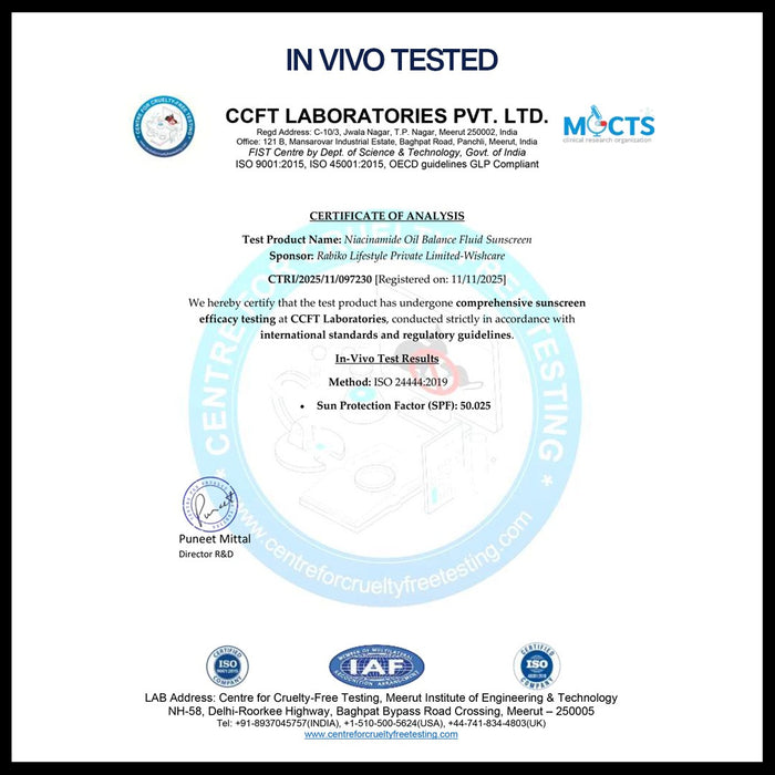 Daily Tinted Fluid Sunscreen SPF 50 PA++++ | In-vivo tested